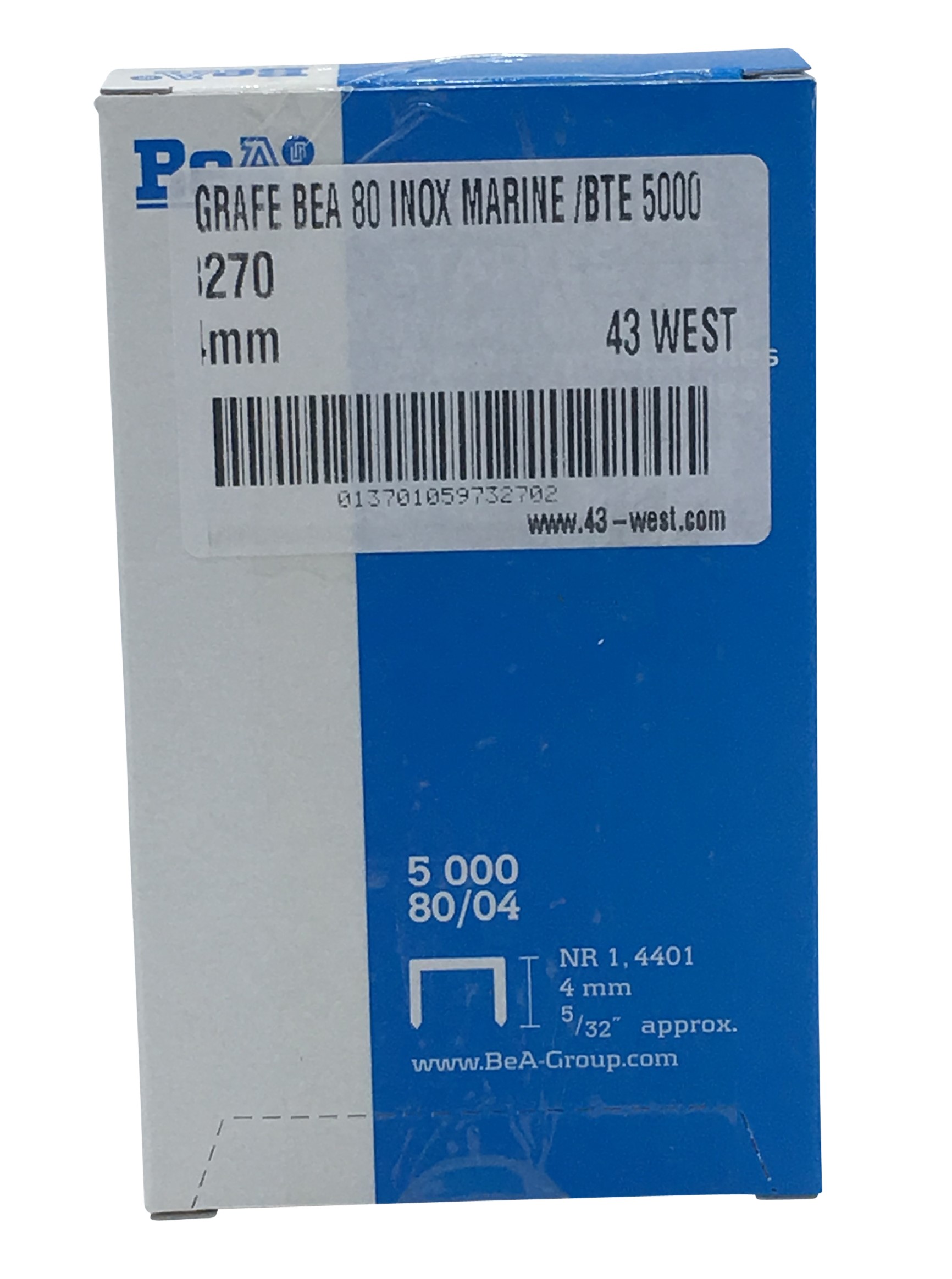 Agrafes inox marine - 43 WEST